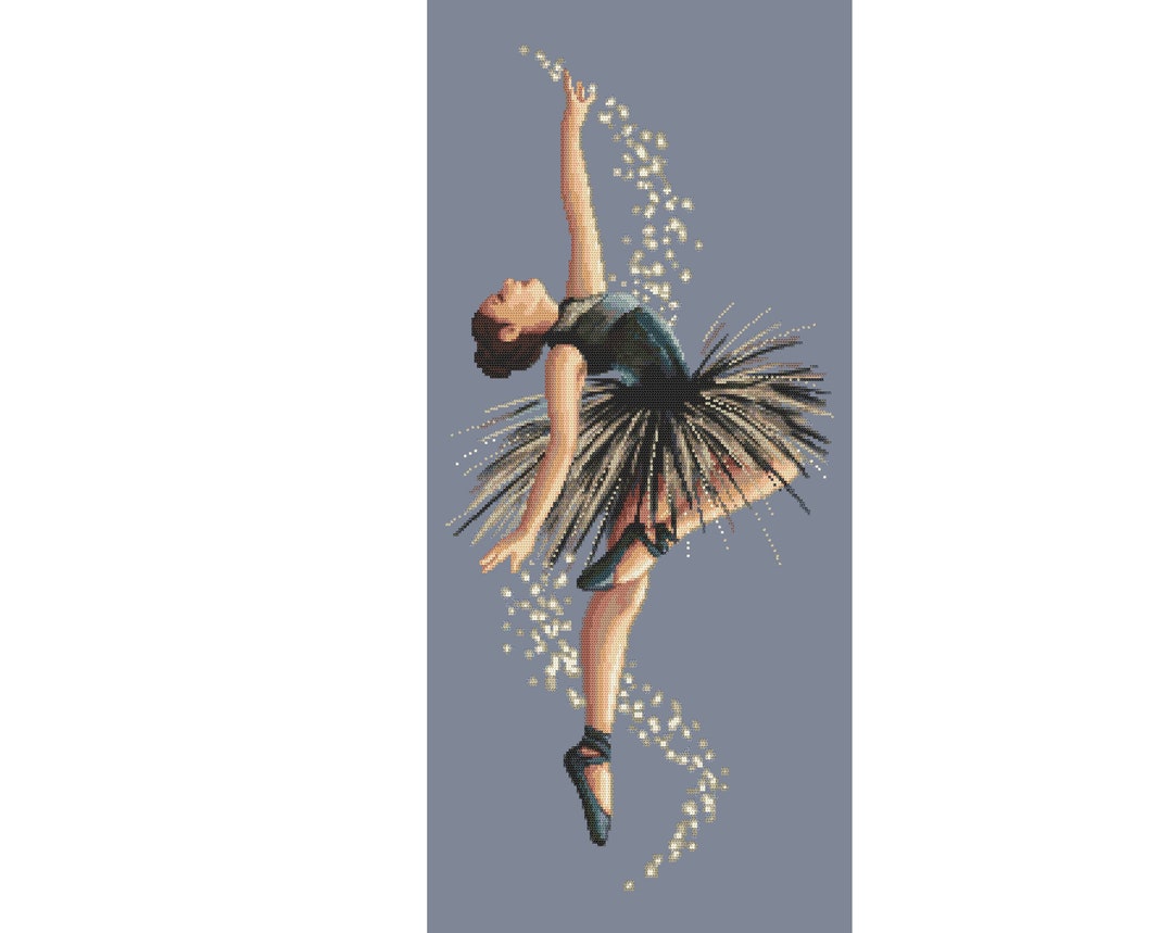 Ballet Dancer Digital Counted Cross Stitch Pattern,pdf - Etsy
