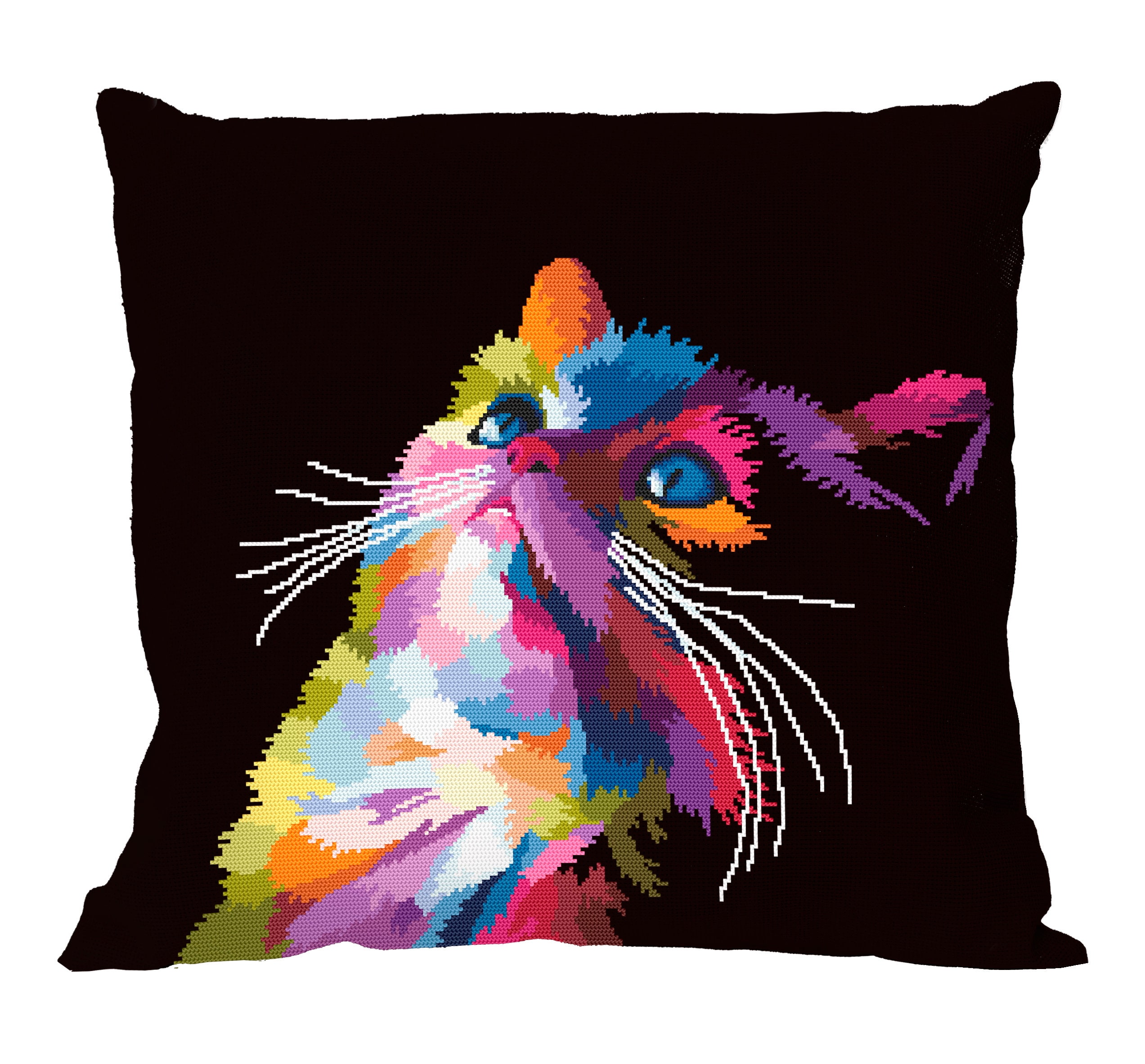 Gray Cat Digital Cross Stitch Pattern - Etsy