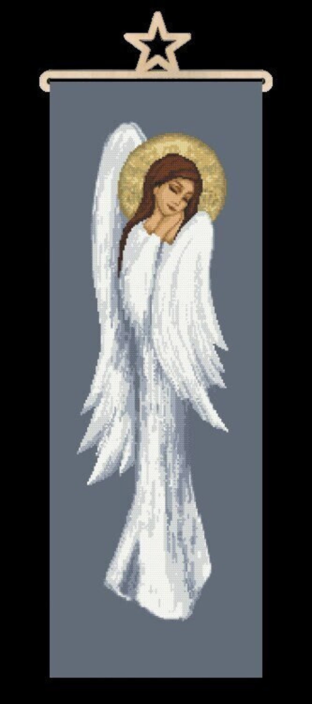Angel Online Pattern Cross Stitch, PDF, Angel Digital Cross Stitch ...