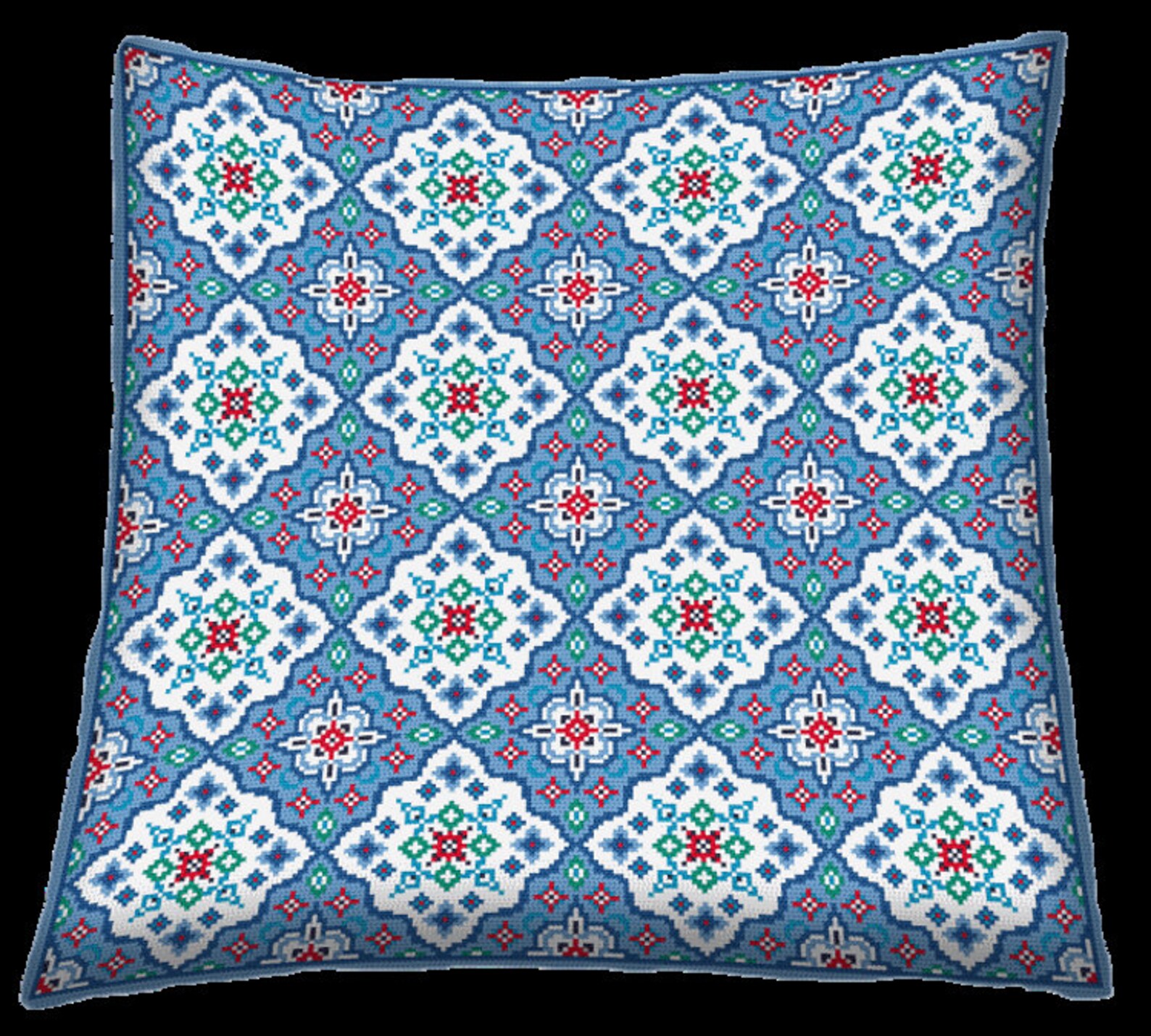 Pillow Oriental Pillow Digital Pattern for Cross Stich A - Etsy