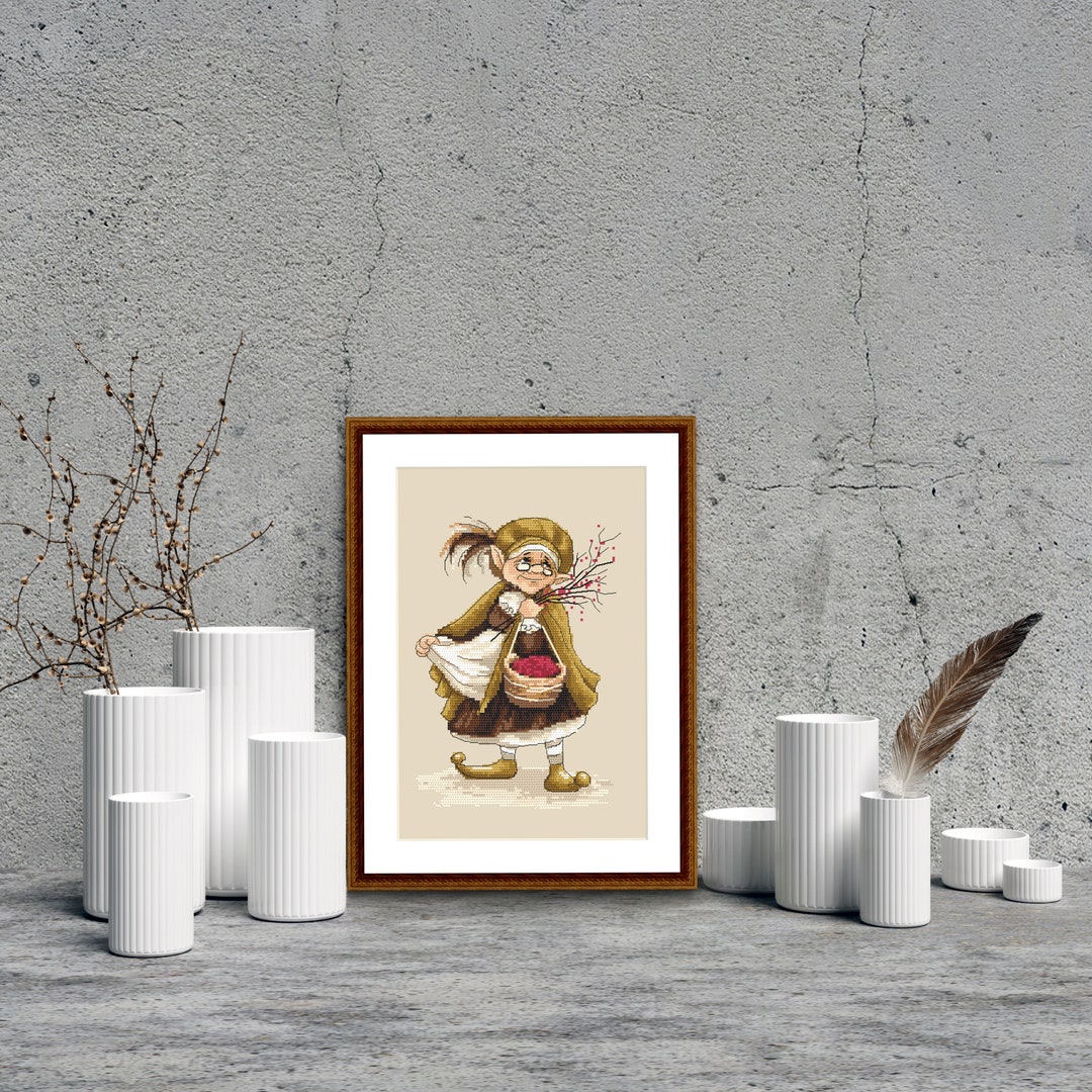 Lady Troll Digital Cross Stitch Pattern - Etsy
