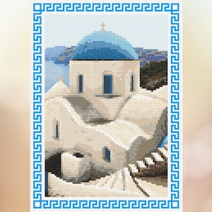 Greek Digital Pattern for Cross Stitch, Holiday Memories Small ...