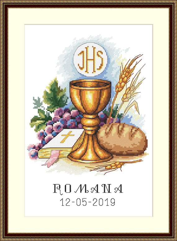 In Rememberance of First Communion Cross Stitch Pattern With | Etsy