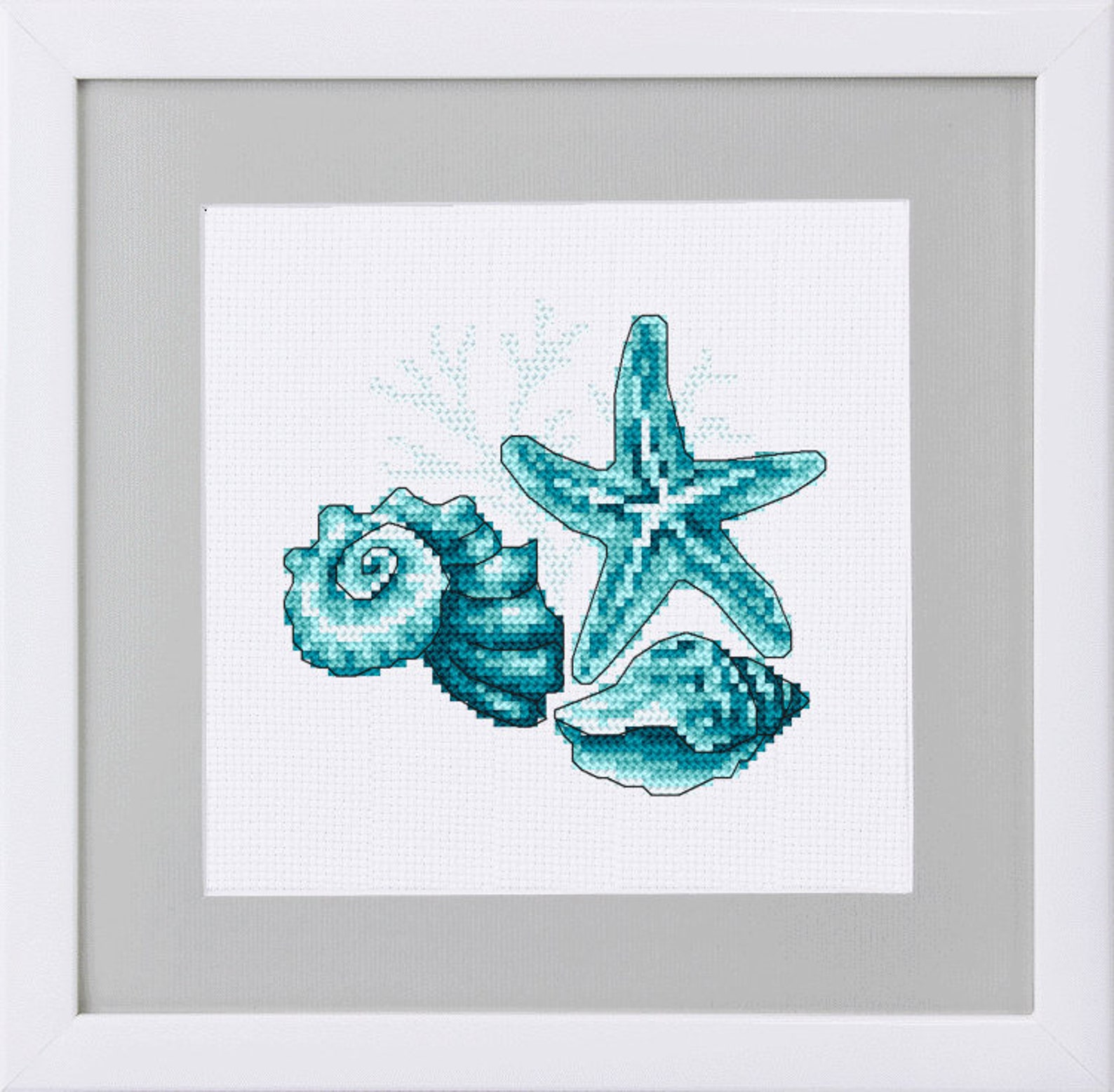 Sea Shells 3 Digital Patterns Cross Stitch - Etsy