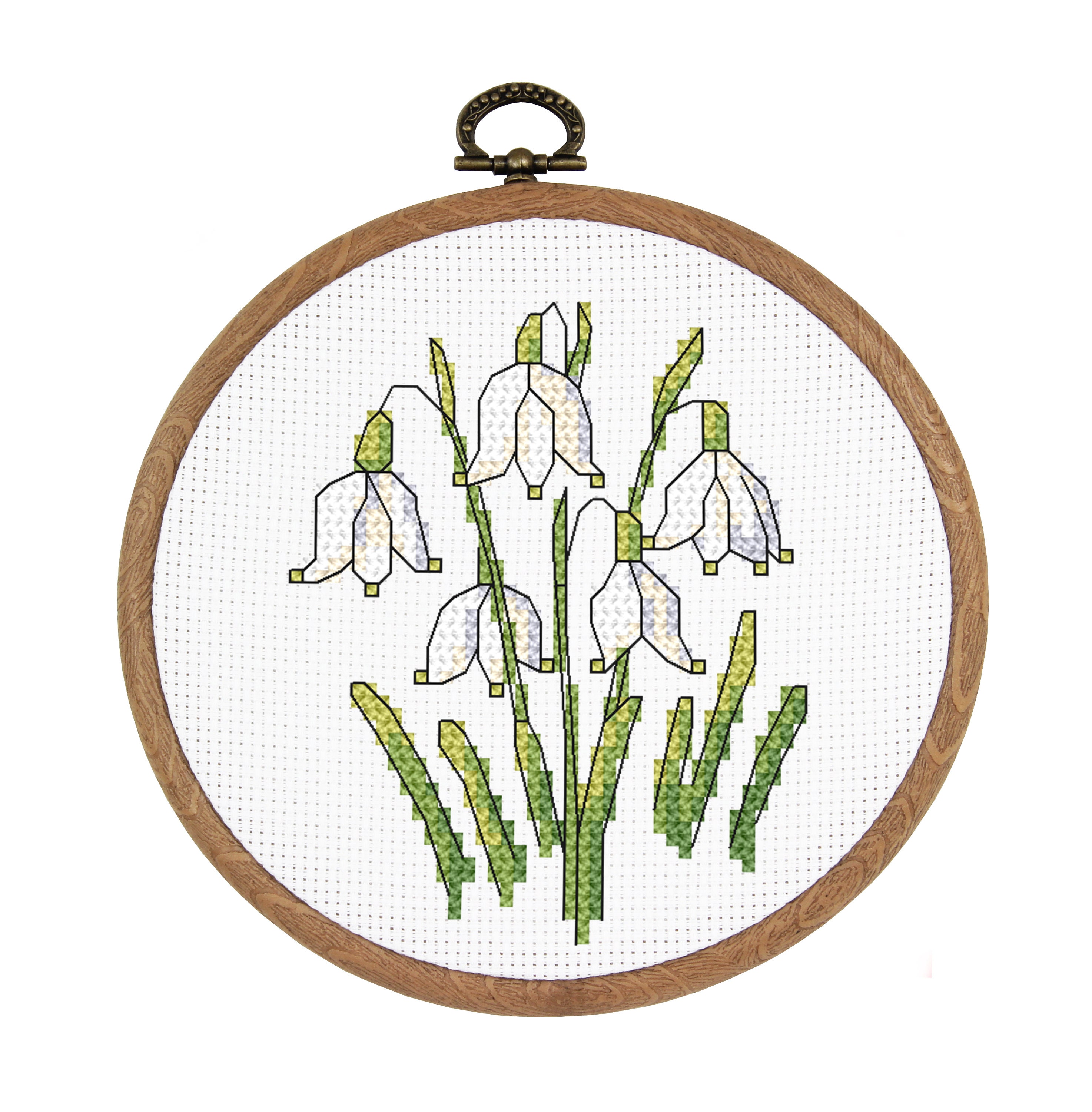 5 Spring Flowers Digital Cross Stitch Patterns PDF | Etsy