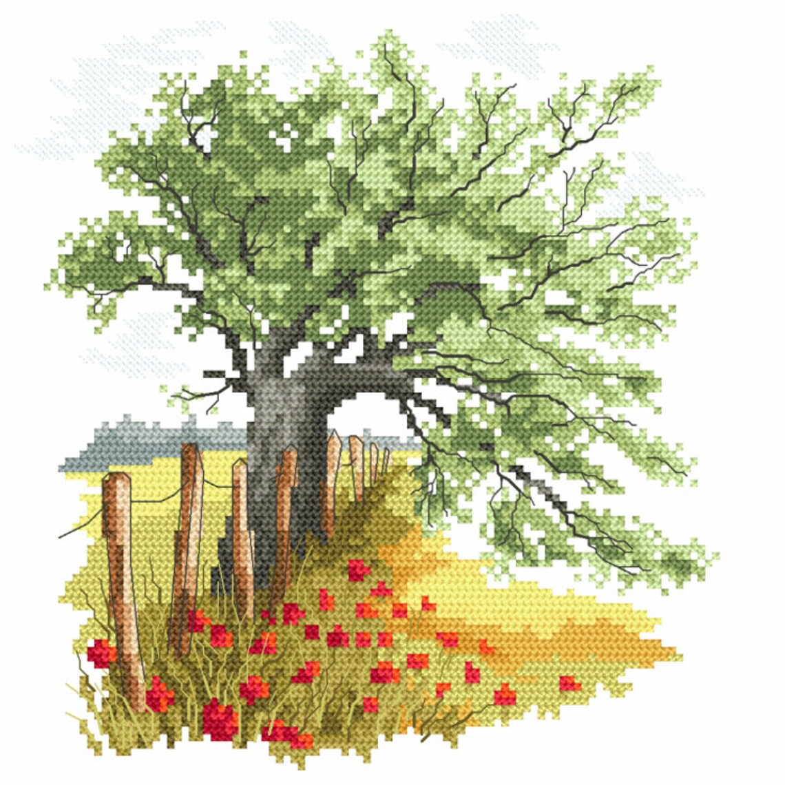 Secrets of an Old Oak Tree Digital Pattern for Cross Stitch , PDF ...