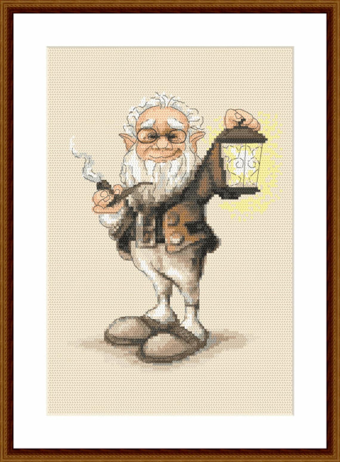 Cheerful Troll Digital Cross Stitch Pattern | Etsy