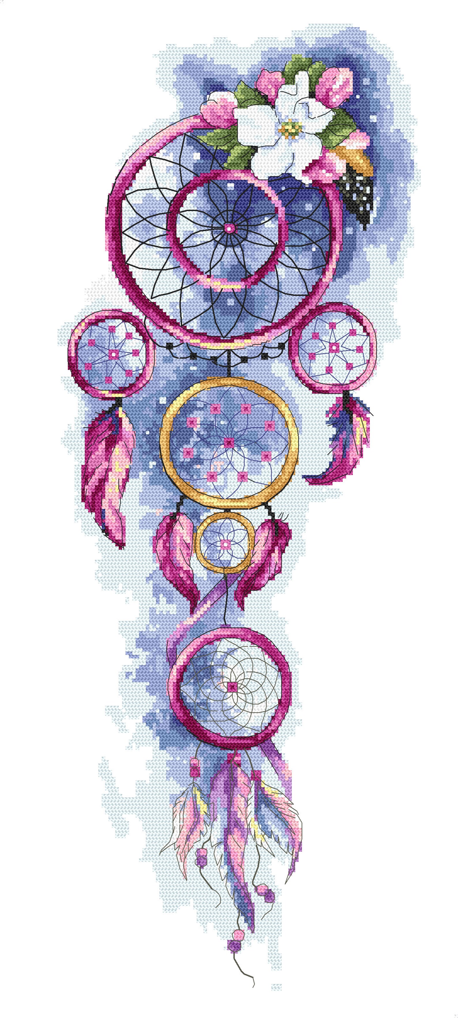 Dream Catcher Digital Pattern for Cross Stitch - Etsy