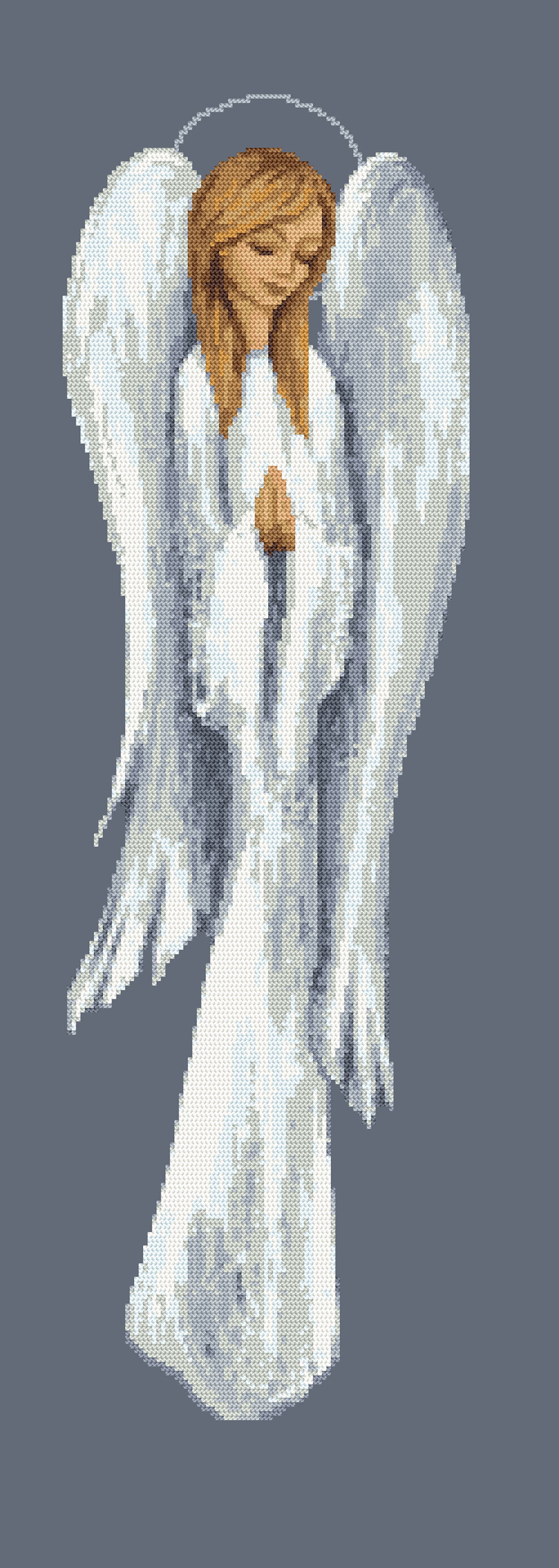 Angel - Pattern Cross Stitch, PDF, Angel Digital Cross Stitch Pattern ...