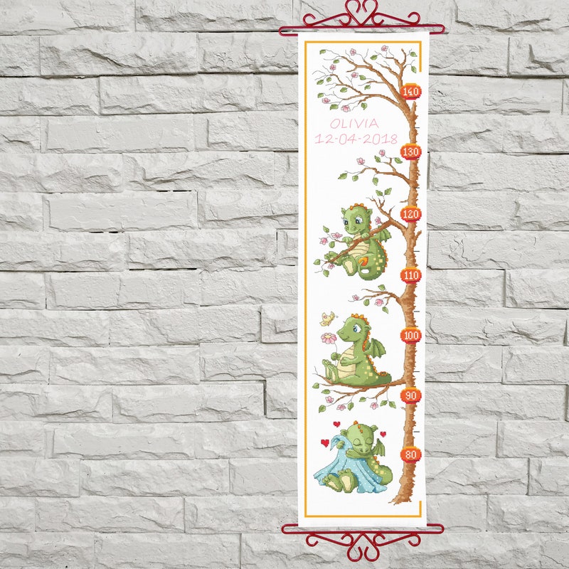 Growth Chart Pattern Cross Stitch - Etsy