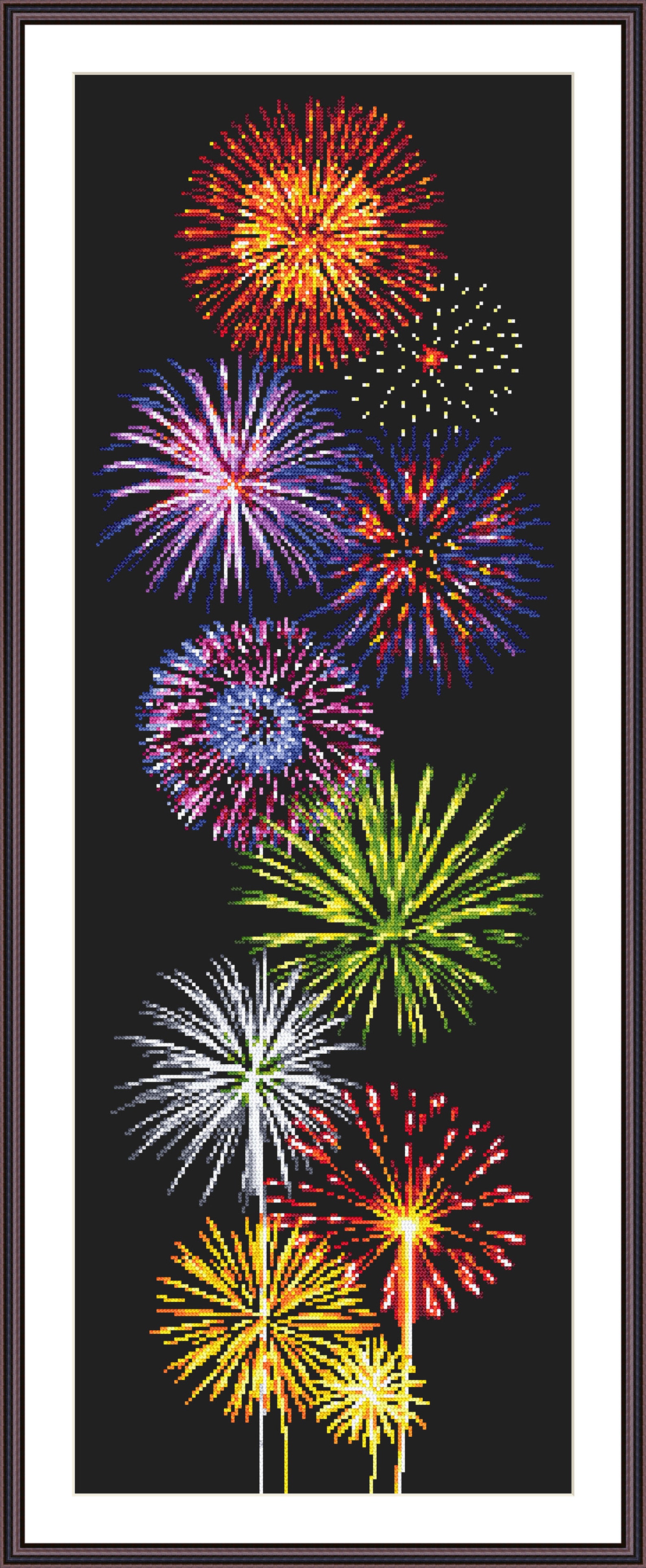 Magic of Fireworks Digital Pattern for Cross Stitch | Etsy