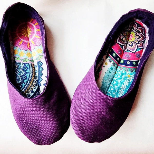 Purple Flats - Etsy