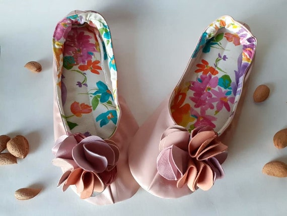 Light Pastel Color Leather Ballet Flats bushy - Etsy