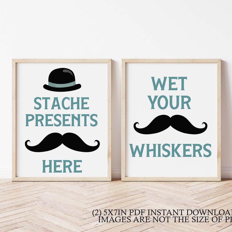 Mustache Sign - Etsy