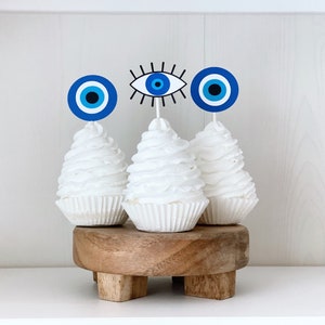 Evil Eye Toppers Evil Eye Cake Topper Evil Eye Birthday Evil Eye Party ...