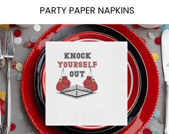 BOXING PARTY CUPS Boxing Birthday Party Boxing Party Favors Boxer Party ...
