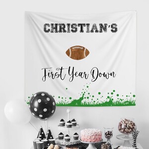 Football Birthday Banner 1st Birthday Football Theme First Birthday ...