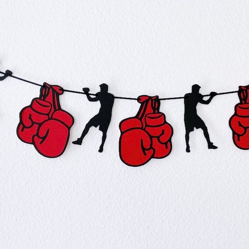 Boxing Banner Boxer Boxing Party Decorations Boxing Theme - Etsy