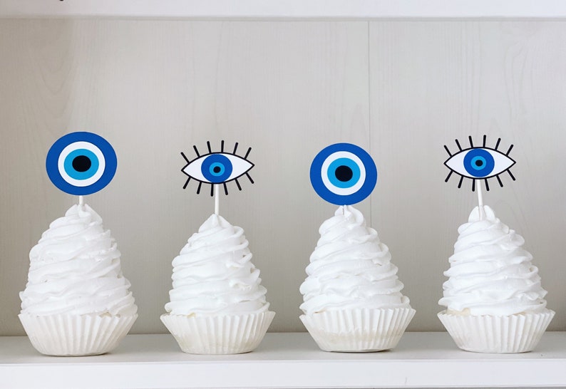 Evil Eye Toppers Evil Eye Cake Topper Evil Eye Birthday Evil - Etsy