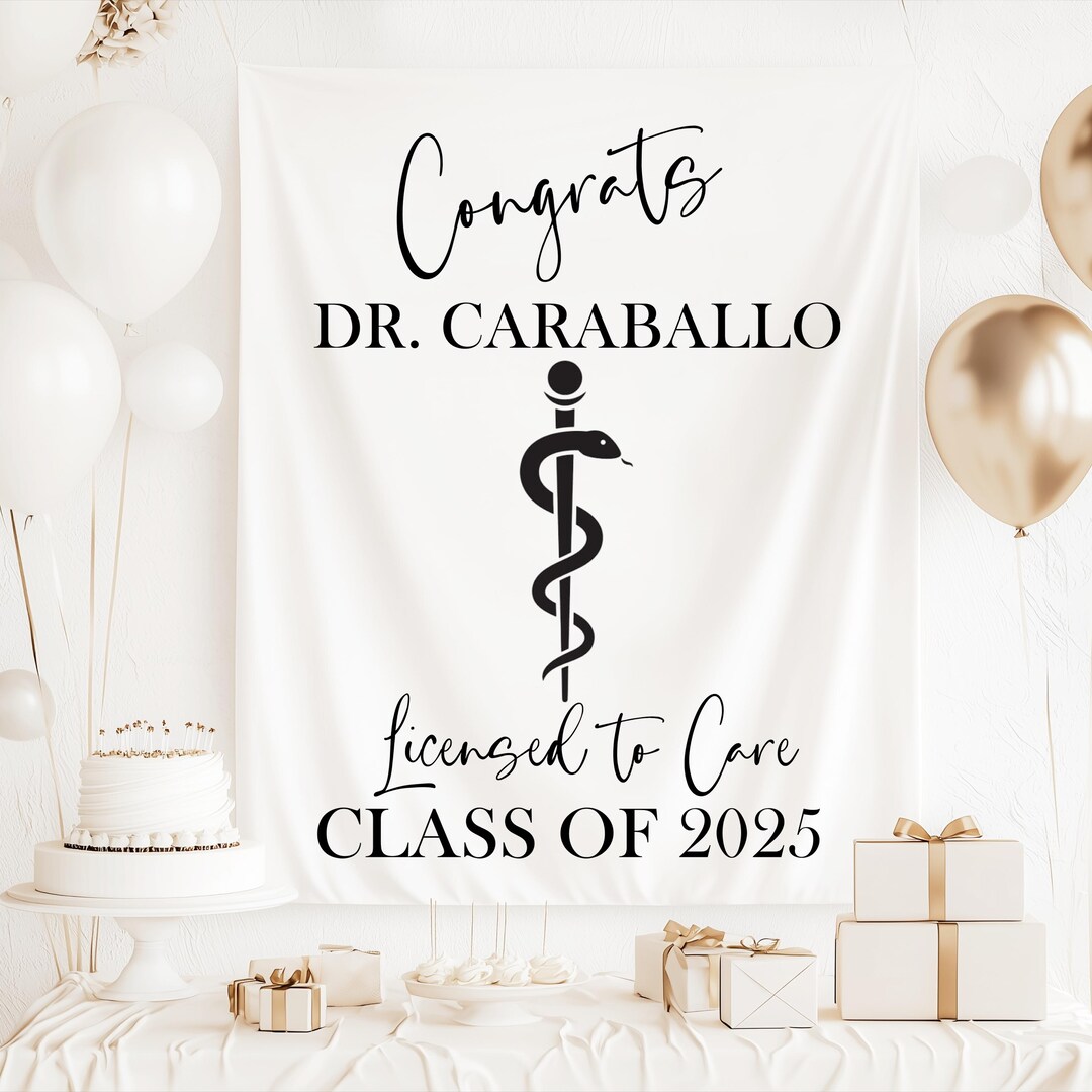 Pharmacy Graduation Backdrop Class of 2025 Personalized Backdrop ...