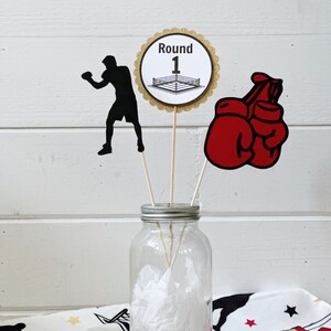 3 Prop Piece Set-boxing Party Boxer Boxing Party Centerpieces Boxing ...