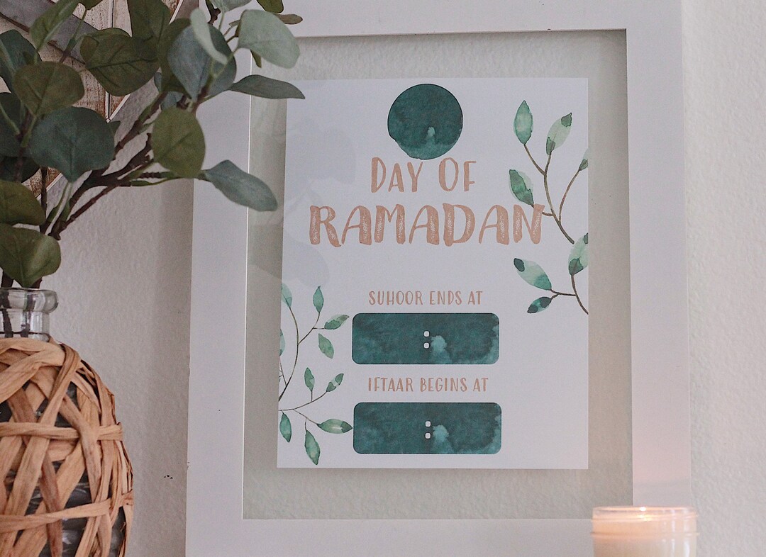 Ramadan Printable, Iftar/suhoor Time, Ramadan Home Decor, Ramadan ...
