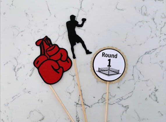 3 Prop Piece Set-boxing Party Boxer Boxing Party Centerpieces - Etsy