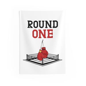 Round One Boxing Banner Boxer Boxing Party Decorations Boxing Theme ...