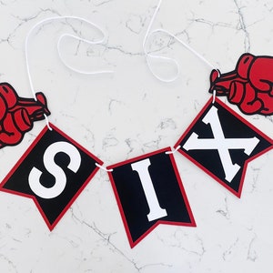 Boxing Party Boxing Party Theme Boxing High Chair Banner Little Boxer ...