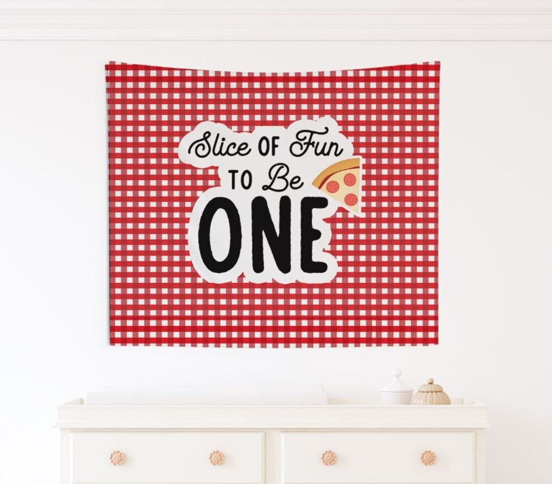 Pizza Party Backdrop Pizza Birthday Pizza Decor Pizza Party Supplies ...