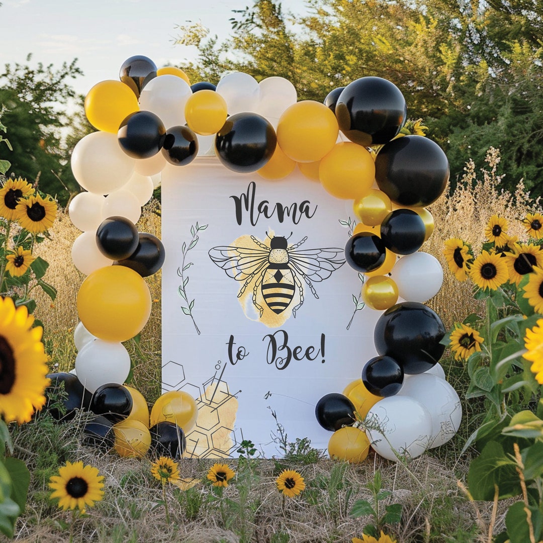 Mama to BEE Bumble Bee Baby Shower Mom to BEE Theme Baby Shower Banner ...