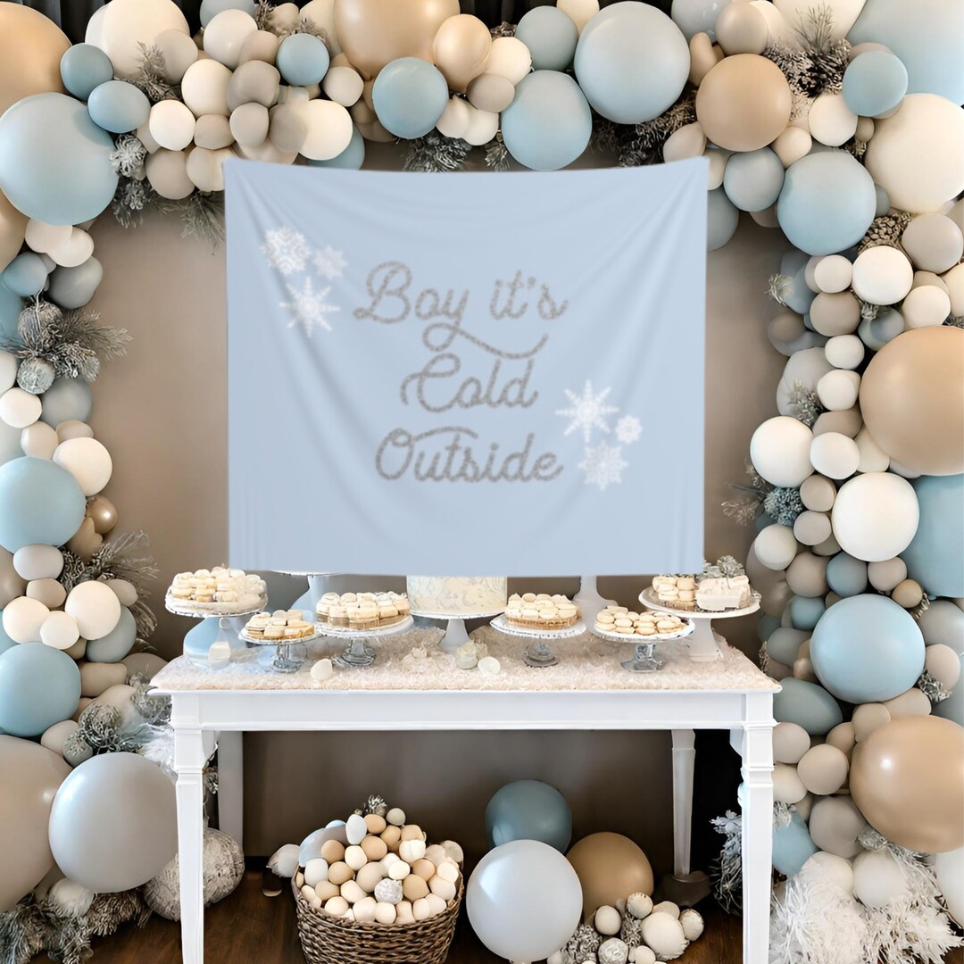 Baby Its Cold Snowflake Baby Shower Baby Its Cold Outside Sign Winter ...
