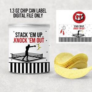 Boxing Chip Bags Boxing Birthday Decorations Boxing Baby Boy Boxer ...