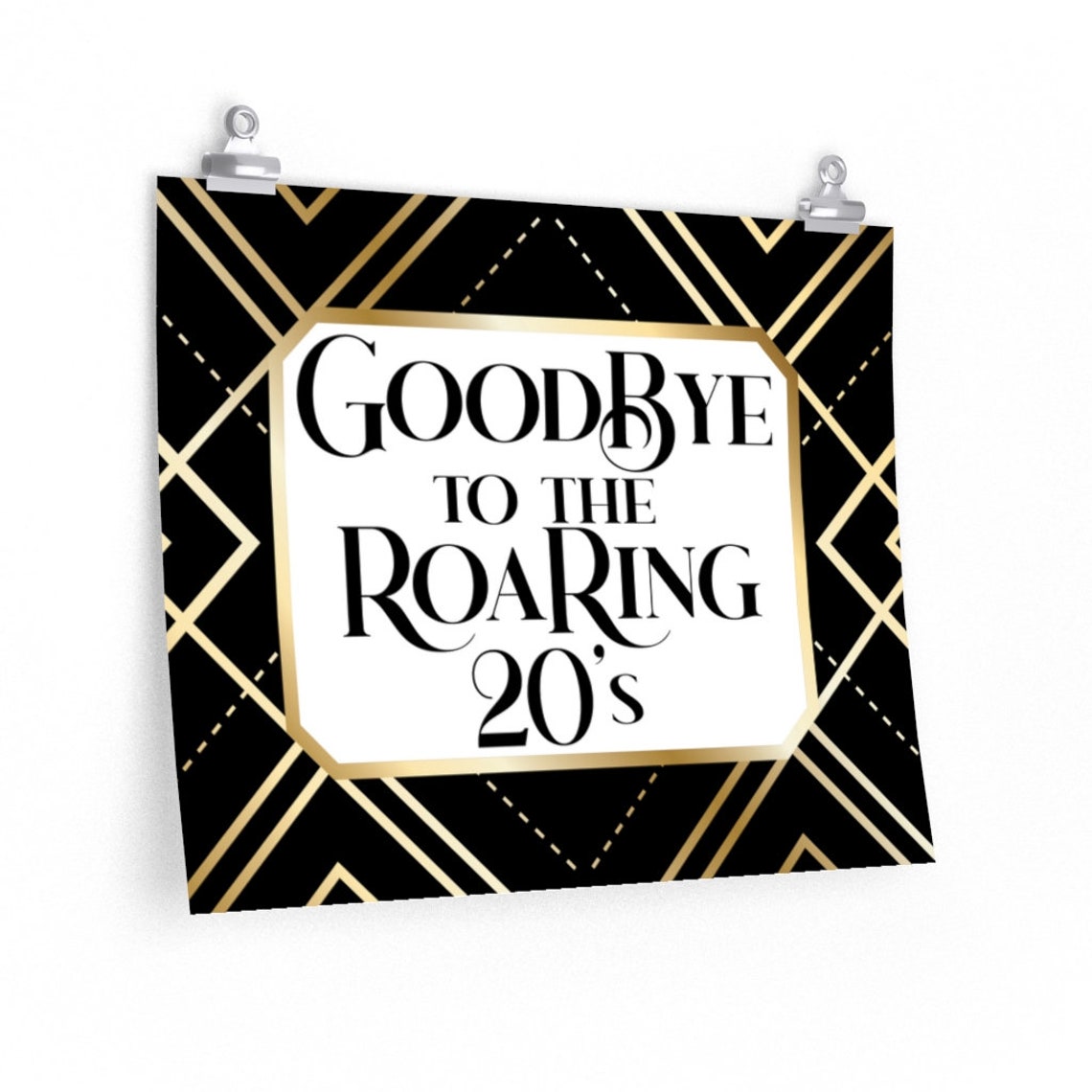 Goodbye to the Roaring 20s Great Gatsby Birthday Gatsby - Etsy