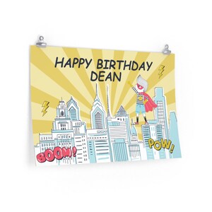Super Hero Poster Superhero Birthday Poster Superhero Party Superhero ...