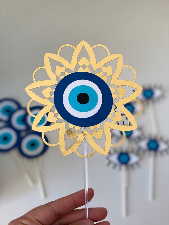 Evil Eye Toppers Evil Eye Cake Topper Evil Eye Birthday Evil - Etsy