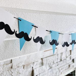 Mustache Banner Mustache Party Mustache Party Decorations Little Man Oh ...