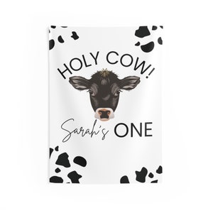 Holy Cow I'm One Holy Cow First Birthday Cow First Birthday Holy Cow Im ...