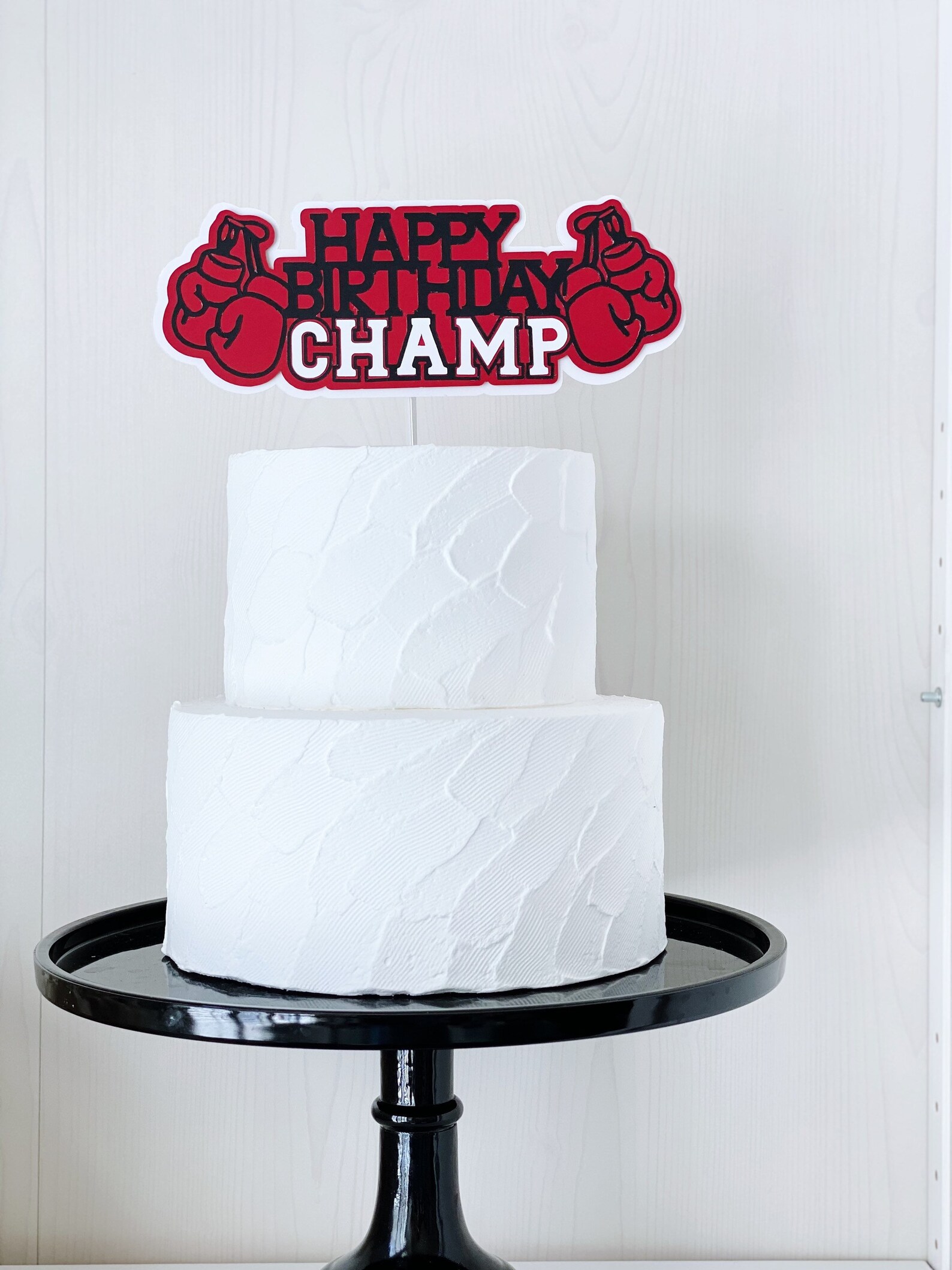 Boxer Cake Topper Boxing Party Boxing Party Boxing Gloves | Etsy