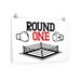 Round One Boxing Party Boxer Little Boxer Sports Banner Boxing Gloves ...