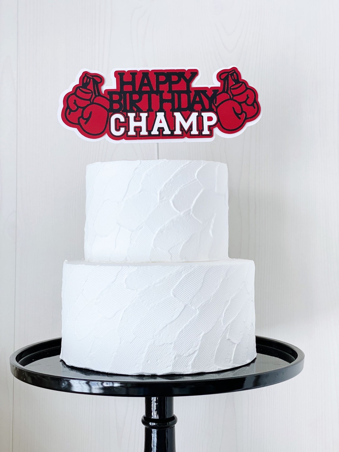 Boxer Cake Topper Boxing Party Boxing Party Boxing Gloves - Etsy
