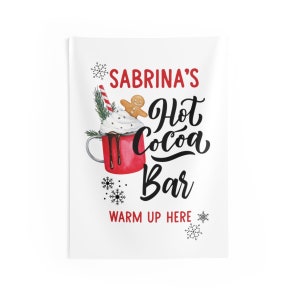 Hot Cocoa Bar Sign Hot Chocolate Bar Sign Personalized Hot Cocoa Sign ...
