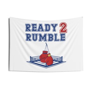 Ready 2 Rumble Boxing Banner Boxer Boxing Party Decorations Boxing ...