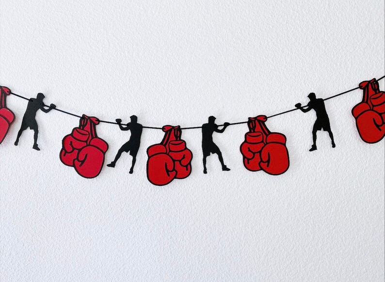 Boxing Banner Boxer Boxing Party Decorations Boxing Theme - Etsy