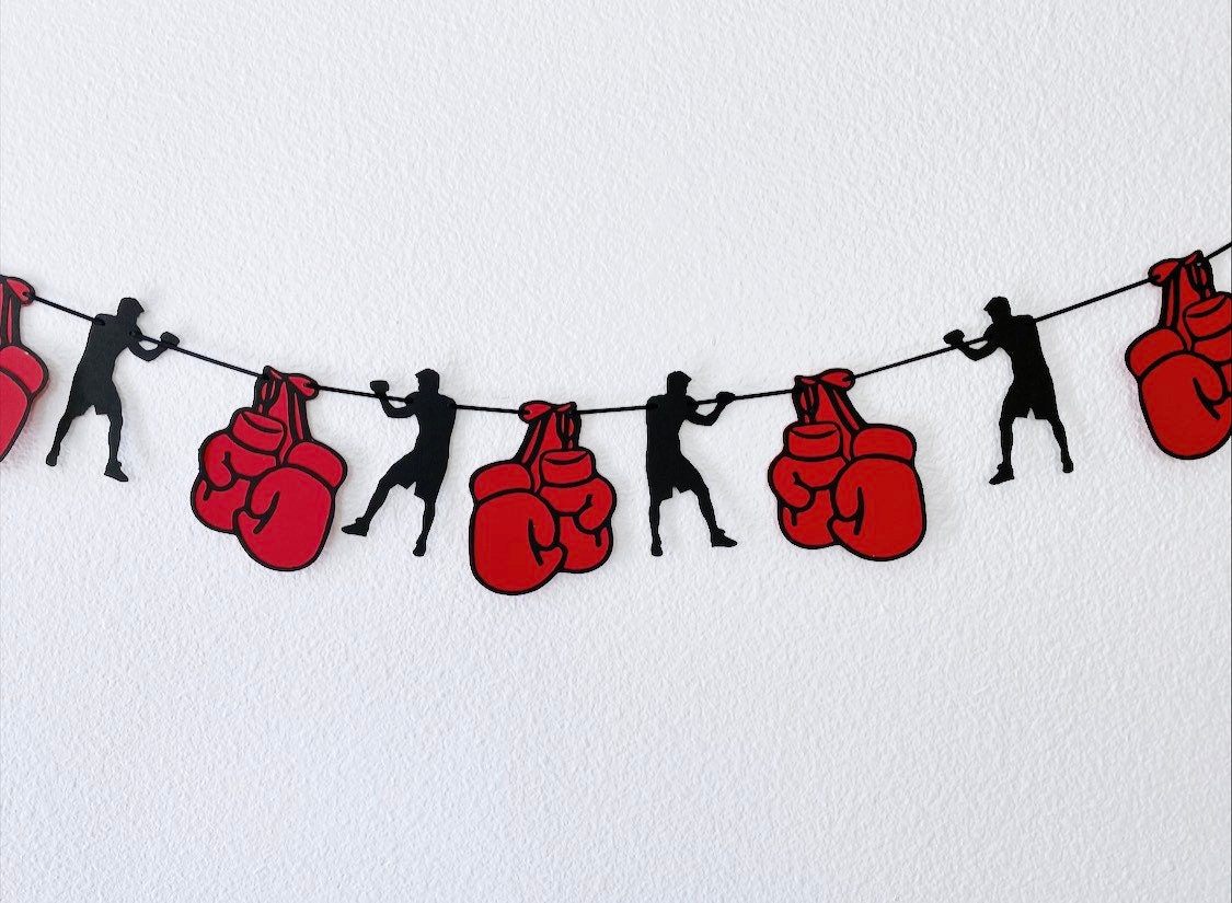 Boxing Banner Boxer Boxing Party Decorations Boxing Theme - Etsy