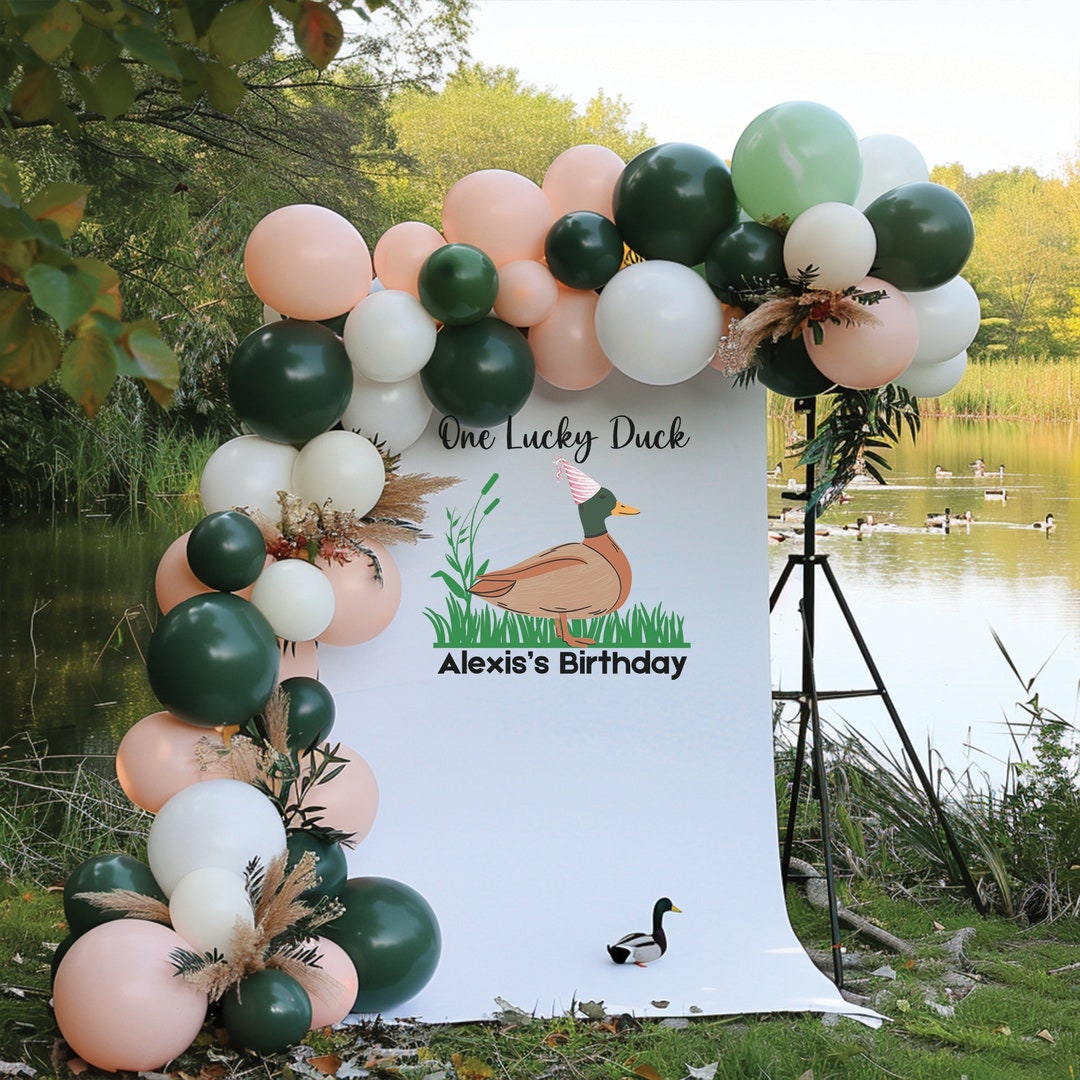 ONE Lucky Duck 1st Birthday Duck Birthday Party Decor One Lucky Duck ...