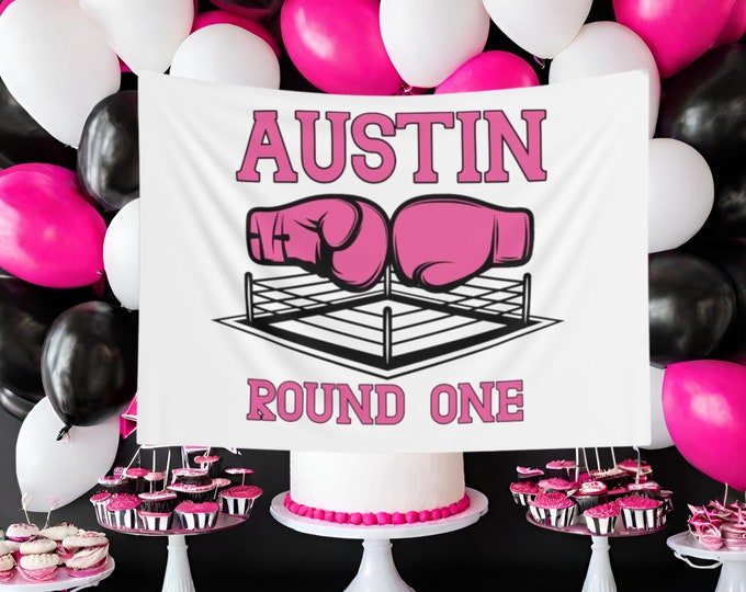 Boxing Banner Boxer Boxing Party Decorations Boxing Theme Party ...