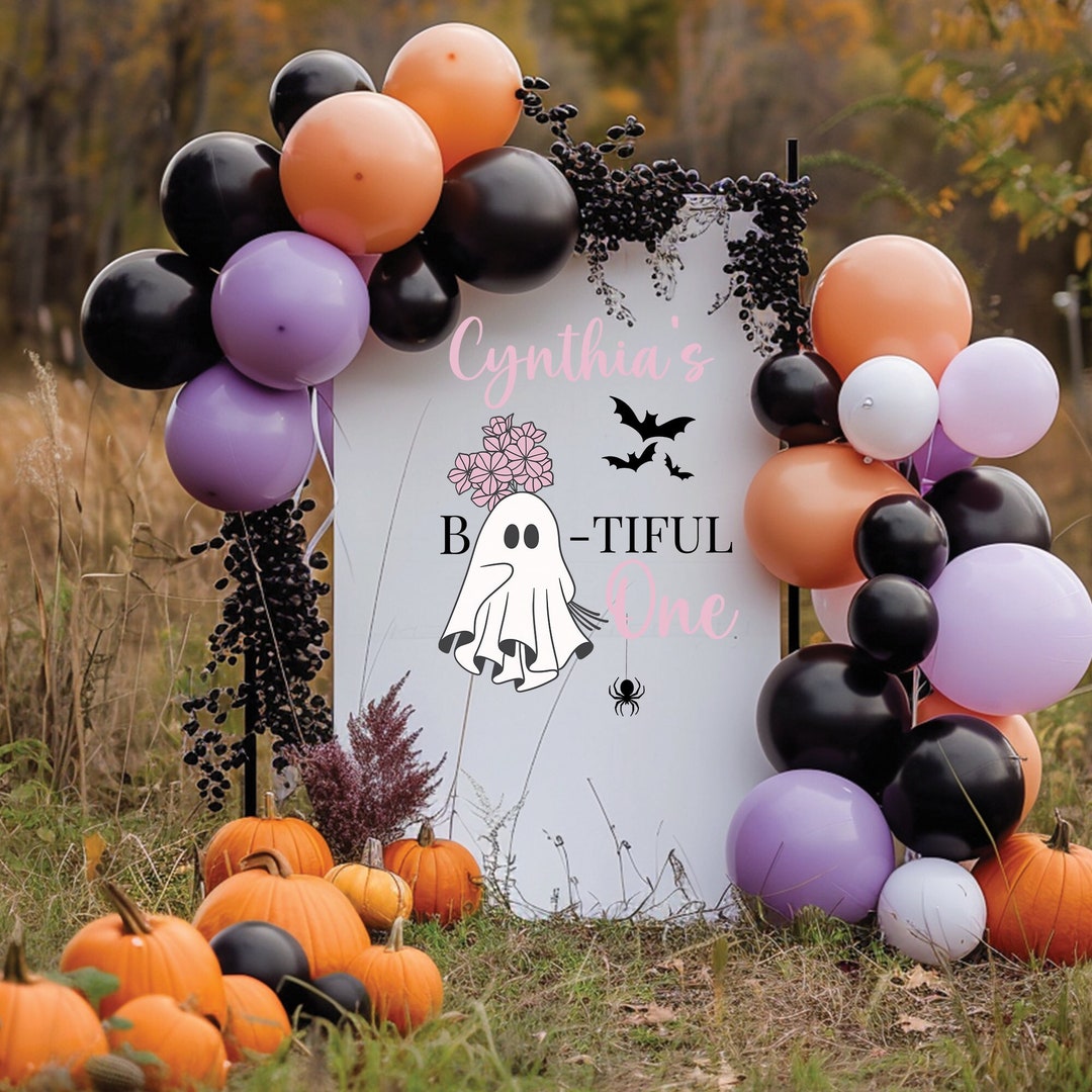 Boo-tiful ONE Halloween First Birthday High Chair Banner the Spooky One ...