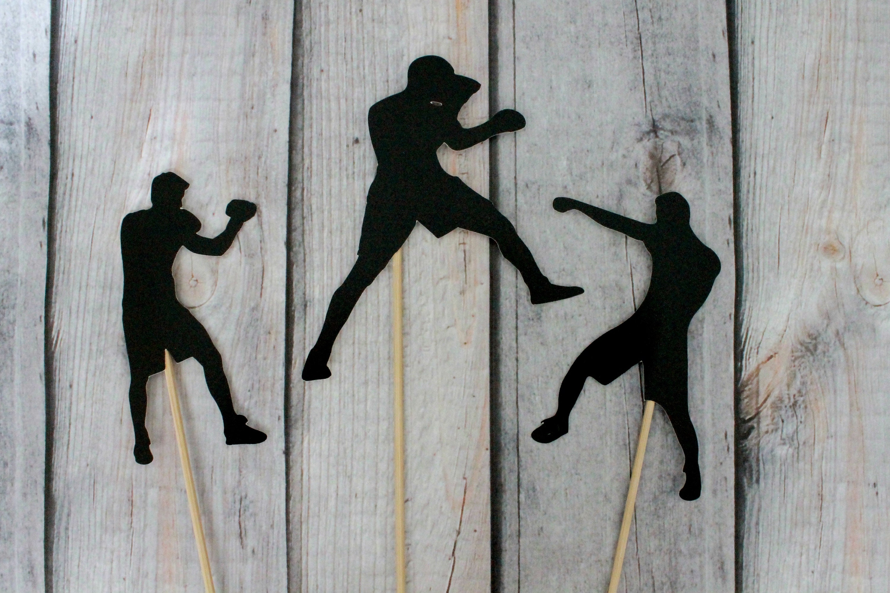3 Prop Piece Set-Boxing Party Boxer Boxing Party Centerpieces | Etsy