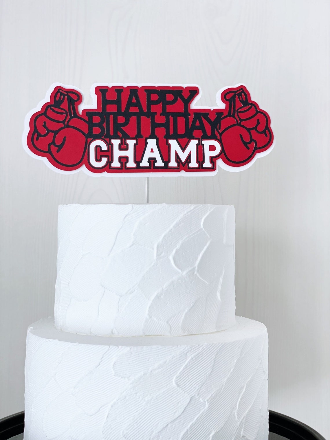 Boxer Cake Topper Boxing Party Boxing Party Boxing Gloves | Etsy